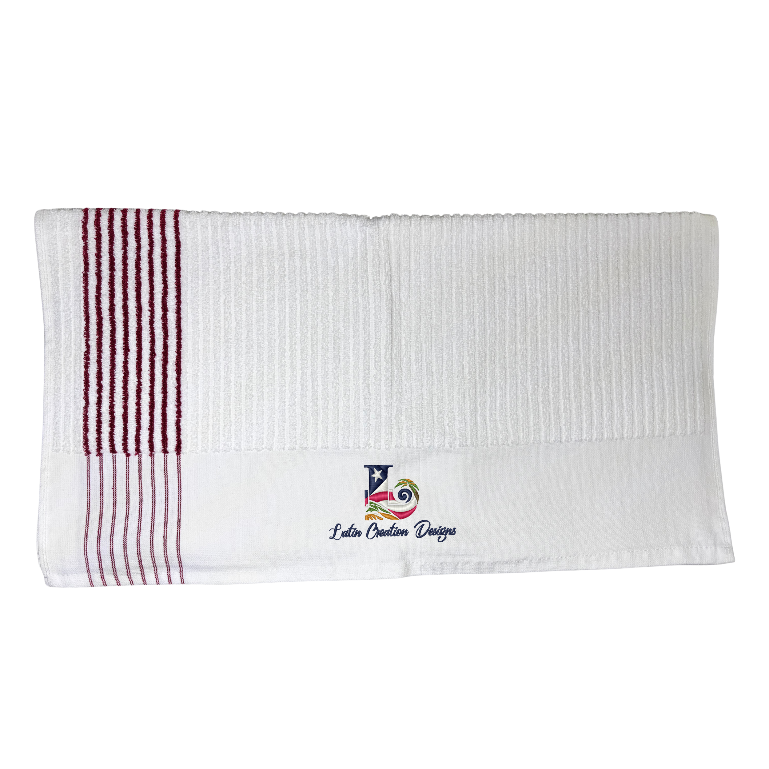 Golf/Gym Embroidered Color Stripped Towels – Latin Creation Designs